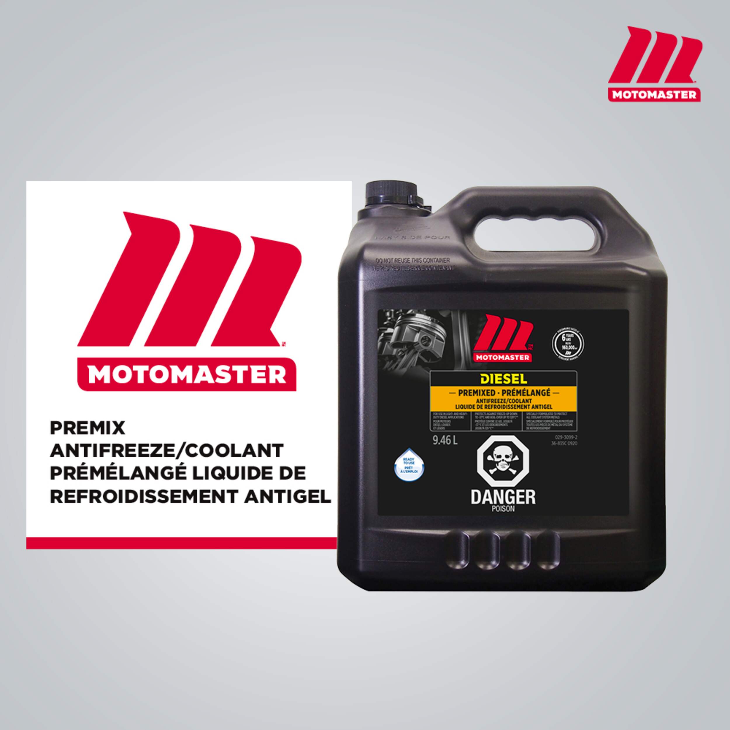 MotoMaster Long Life Diesel Premixed Anti-Freeze/Coolant, 9.46-L ...
