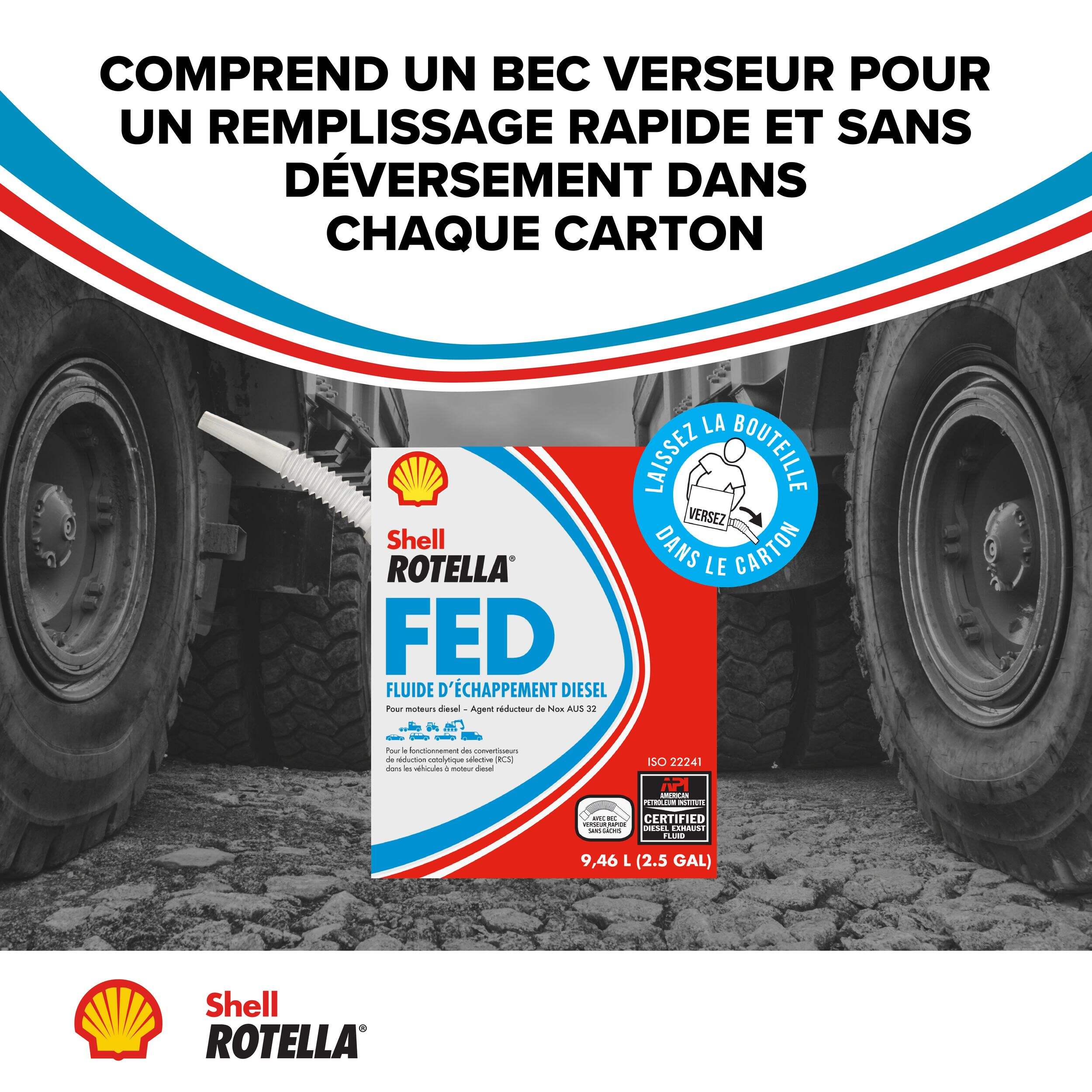 Liquide d’échappement diesel Shell Rotella DEF, 9,46 L | Canadian Tire