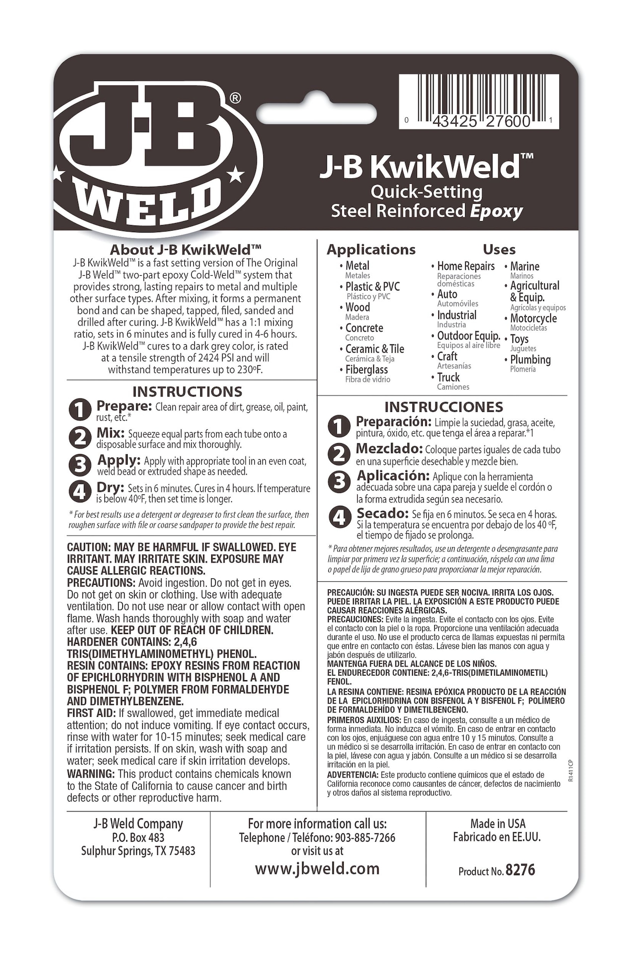 JB Weld Quick Setting Steel Reinforced Epoxy, 28-g | Canadian Tire
