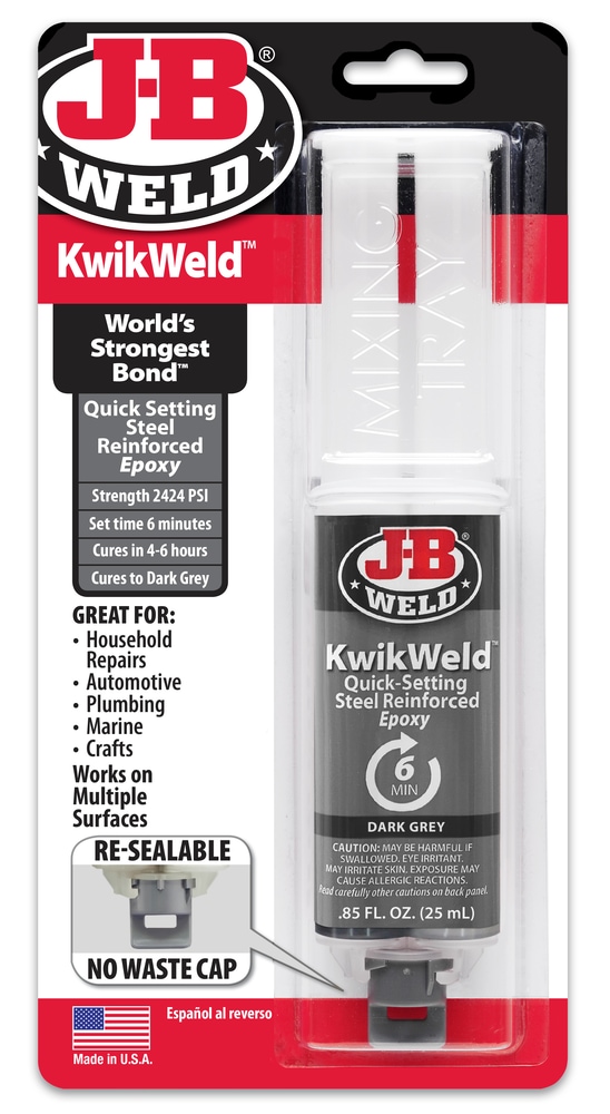 JB Weld Kwik Weld Quick Setting Steel Reinforced Epoxy Syringe, 2-pk ...