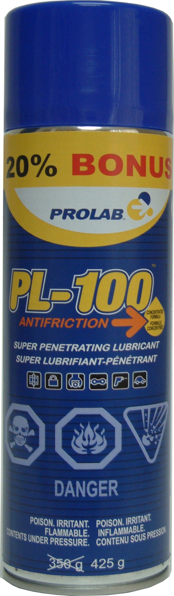 Lubrifiant très pénétrant tout usage Prolab PL-100, 425 g | Canadian Tire