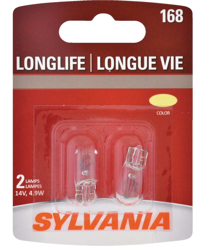 168 Sylvania Long Life Mini Bulb, 2-pk | Canadian Tire