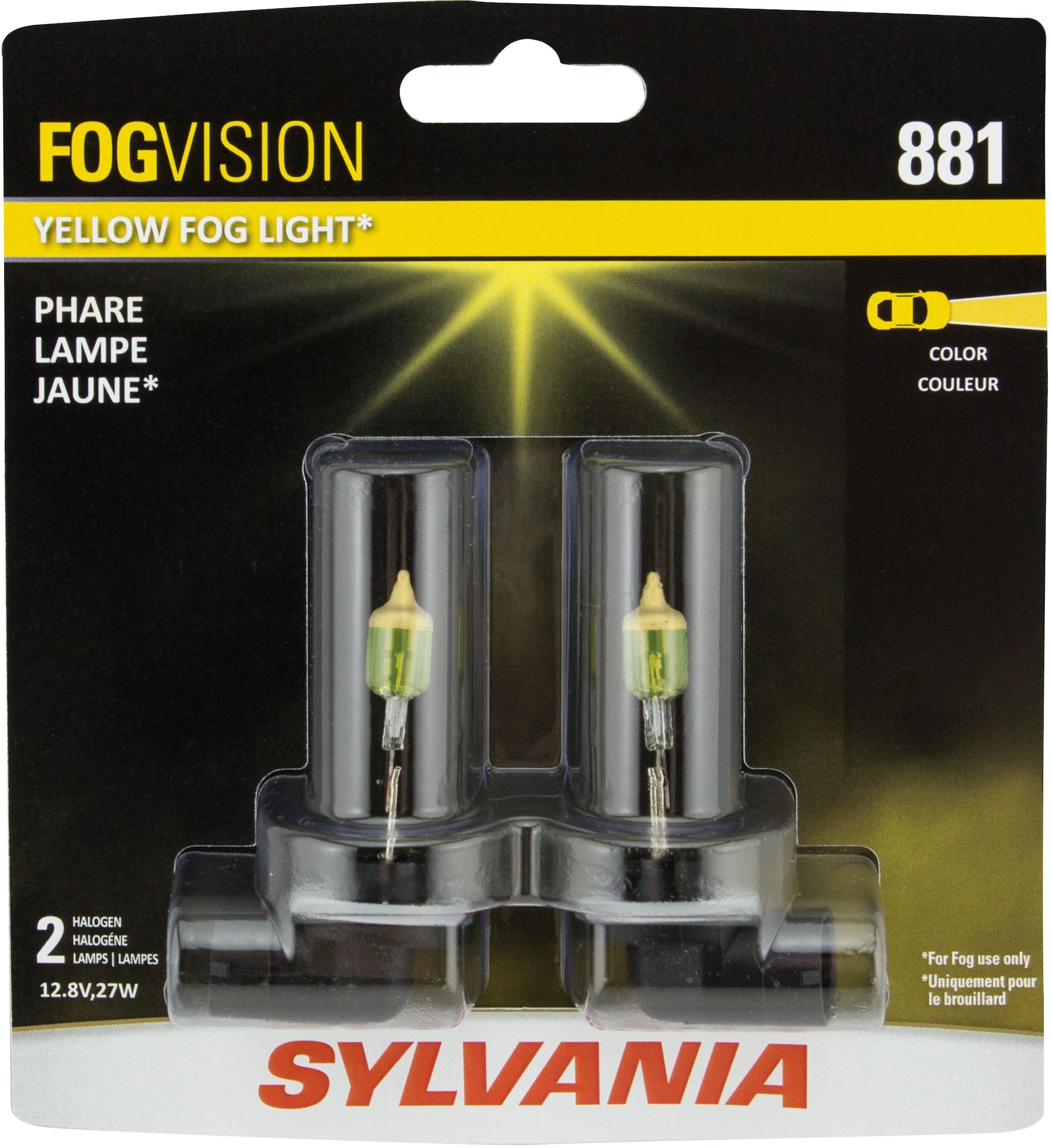 881 Sylvania FogVision® Yellow Fog Light, 2-pk | Canadian Tire
