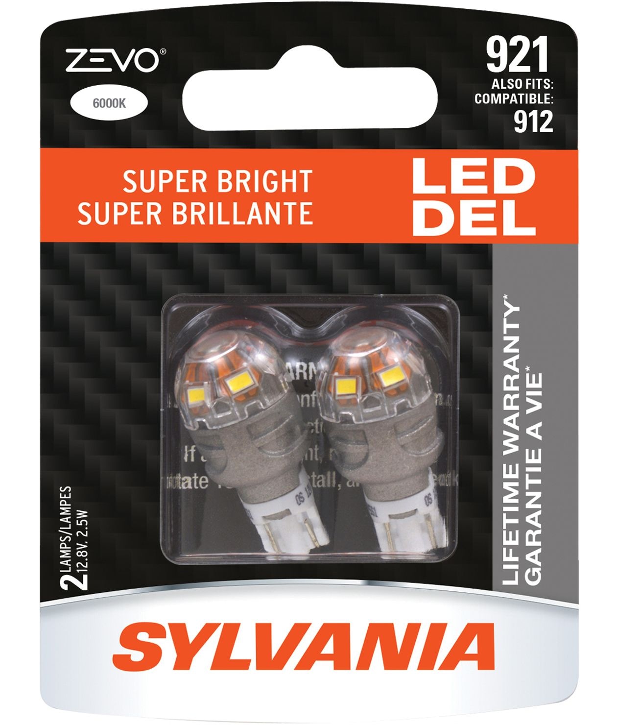 SYLVANIA ZEVO® 921 LED Mini Bulb, Super Bright, 2-pk | Canadian Tire