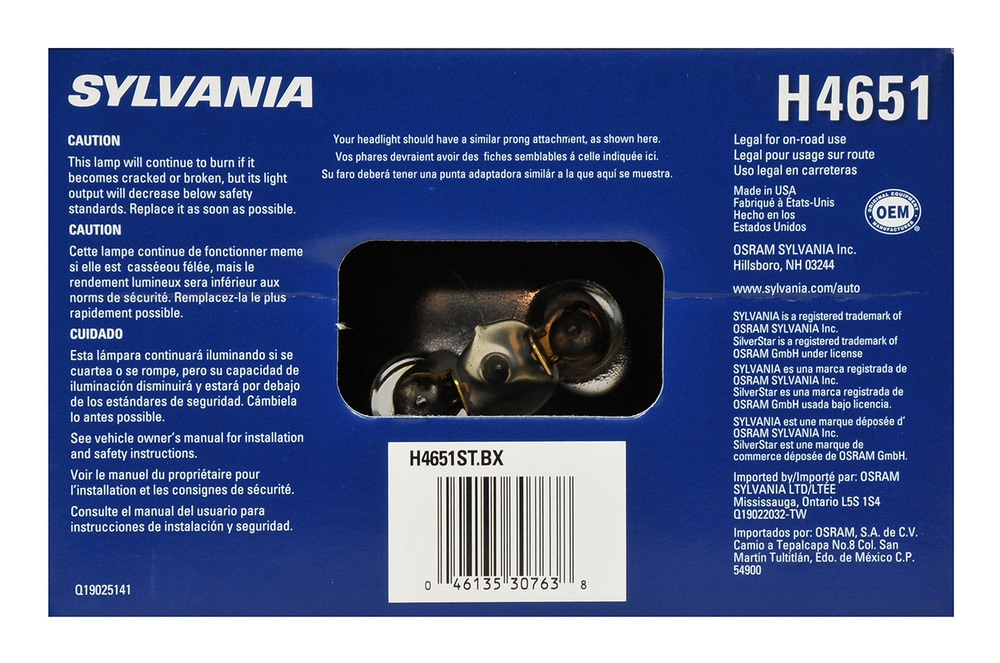 H4651 Sylvania SilverStar® Sealed Beam Headlight, 1-pk | Canadian Tire