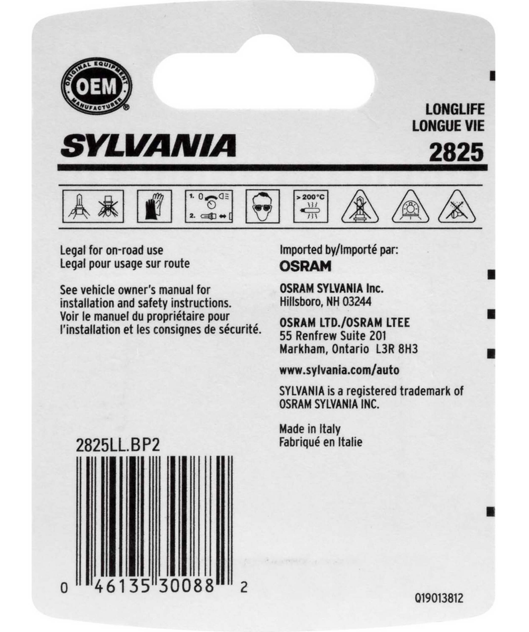 2825 Sylvania Long Life Mini Bulb, 2-pk | Canadian Tire