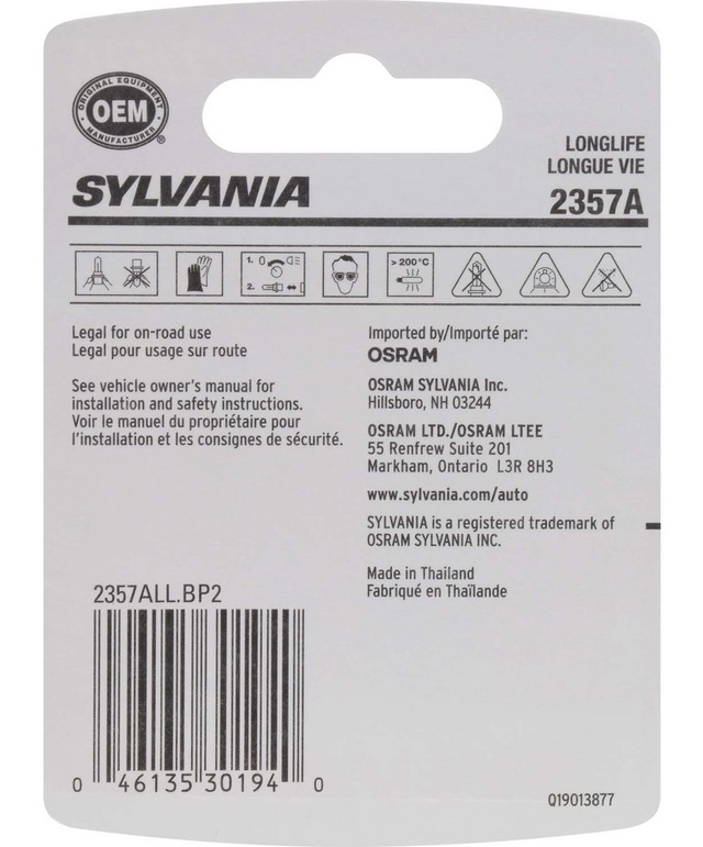 2357A Sylvania Long Life Mini Bulb, 2-pk | Canadian Tire