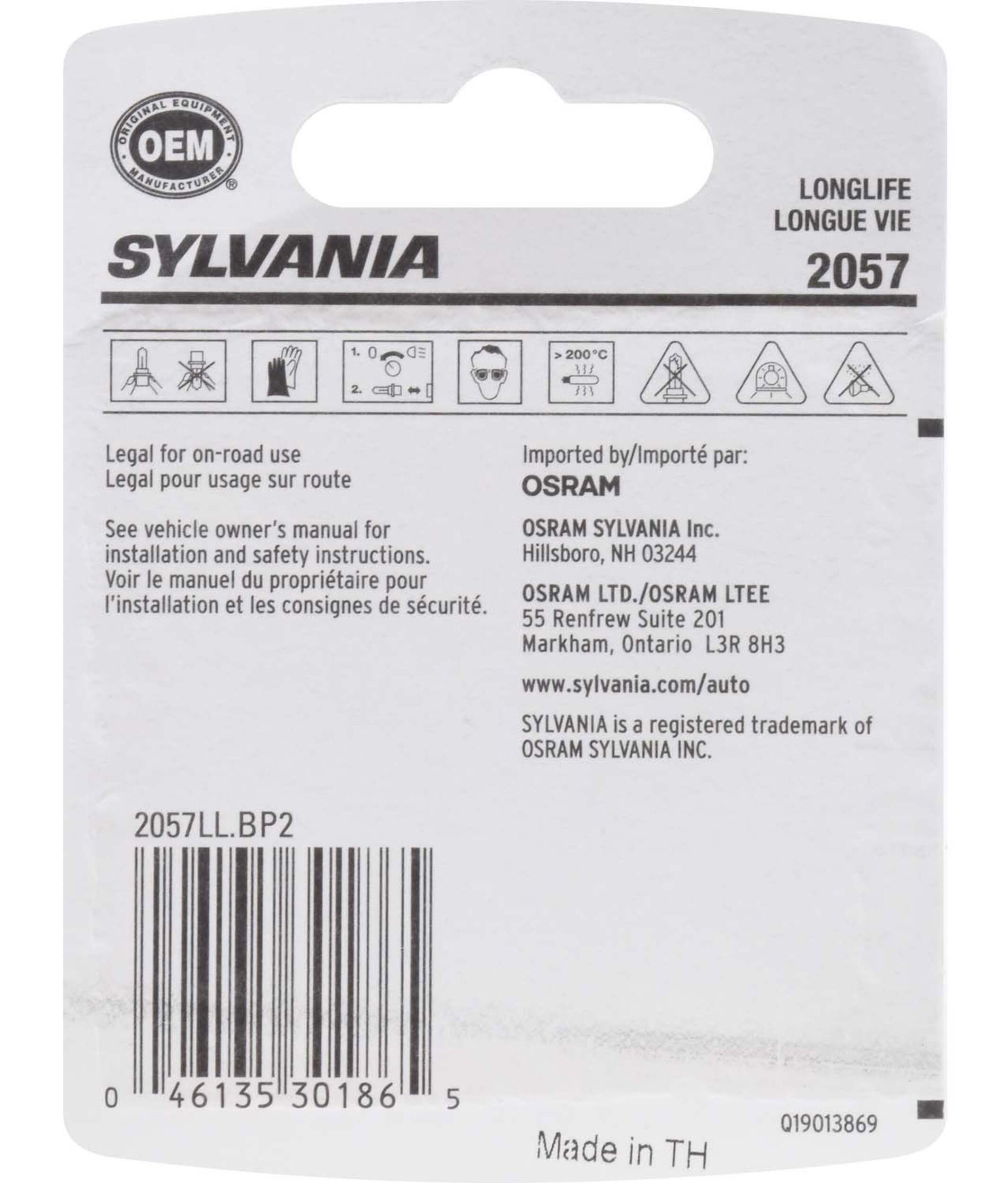2057 Sylvania Long Life Mini Bulb, 2-pk | Canadian Tire