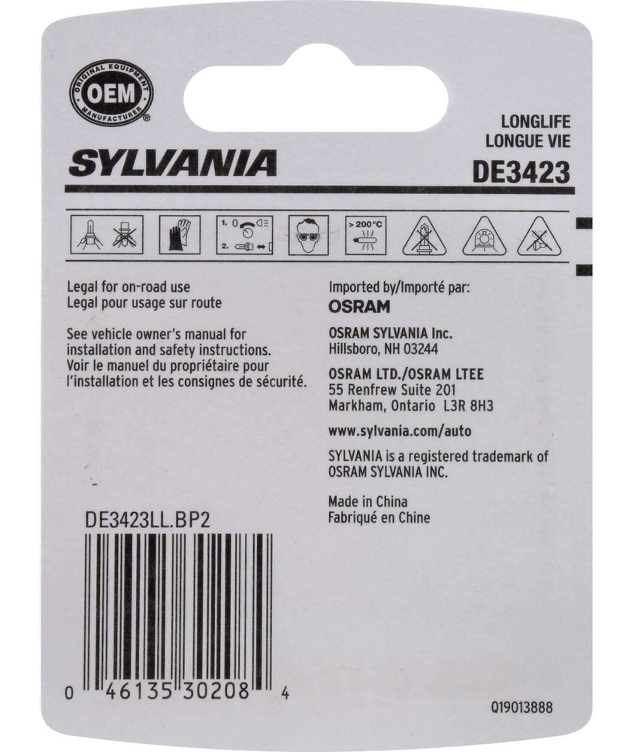 DE3423 Sylvania Long Life Mini Bulb, 2-pk | Canadian Tire