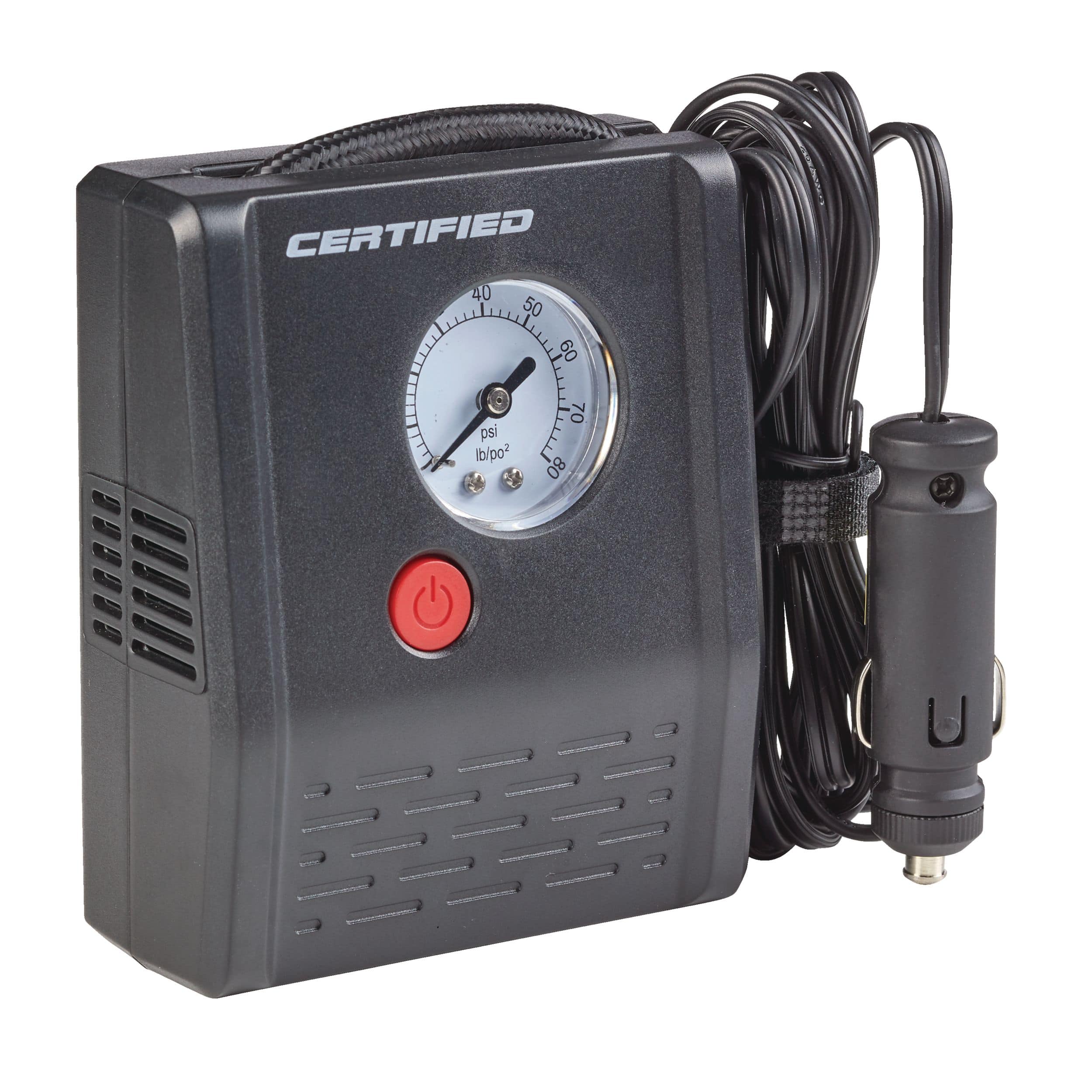 Certified 12 V Top Off Portable Air Compressor Tire Inflator Analog 10 Min Canadian Tire