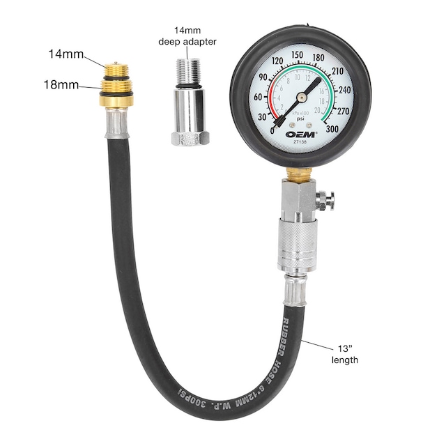 OEMTOOLS® Compression Tester Gauge Set, 77501 | Canadian Tire