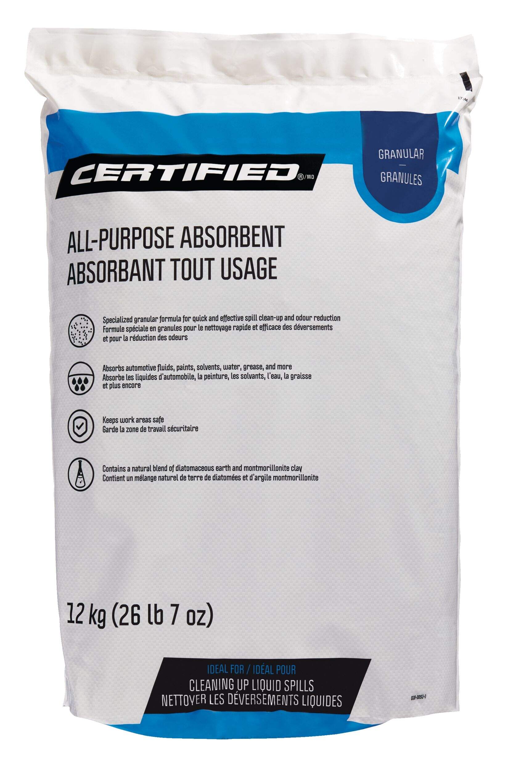 Certified All-Purpose Granular Oil/Fluid Absorbent, 12-kg | Canadian Tire