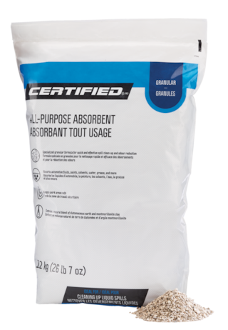 Certified All-Purpose Granular Oil/Fluid Absorbent, 12-kg | Canadian Tire