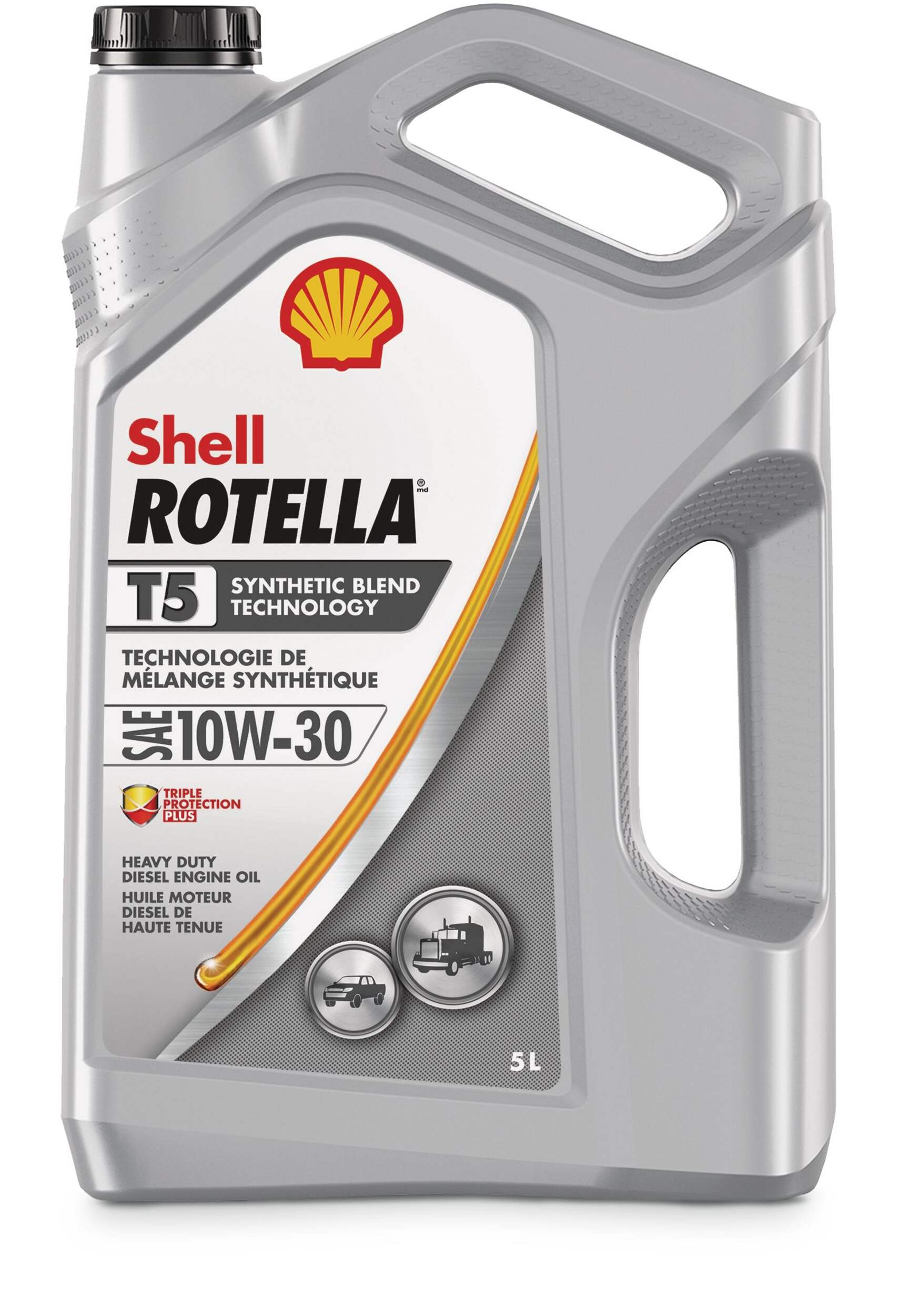 Shell Rotella T5 Semi-Synthetic 10W30 Diesel Oil, 5-L Jug | Canadian Tire