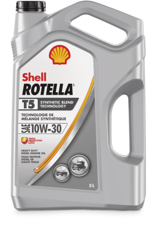 Shell Rotella T5 Semi-Synthetic 10W30 Diesel Oil, 5-L Jug | Canadian Tire