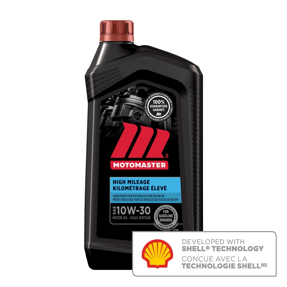 MotoMaster High Mileage 10W30 Conventional Engine/Motor Oil, 946-mL | Canadian Tire