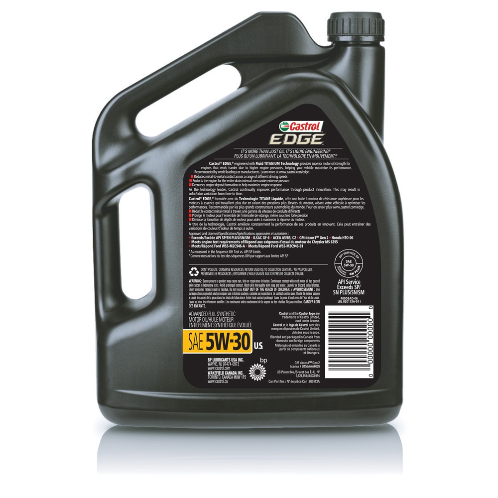 Castrol EDGE 5W30 Synthetic Engine/Motor Oil, 5-L | Canadian Tire