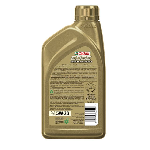 Castrol EDGE Extended Performance 5W20 Synthetic Engine/Motor Oil, 1-L ...