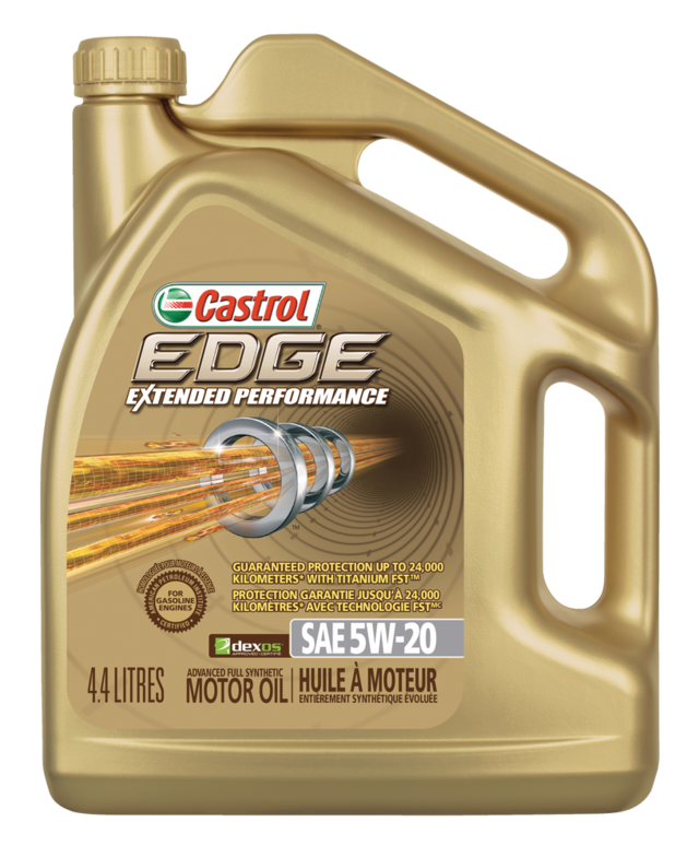 Castrol EDGE Extended Performance 5W20 Synthetic Engine/Motor Oil, 4.4 ...