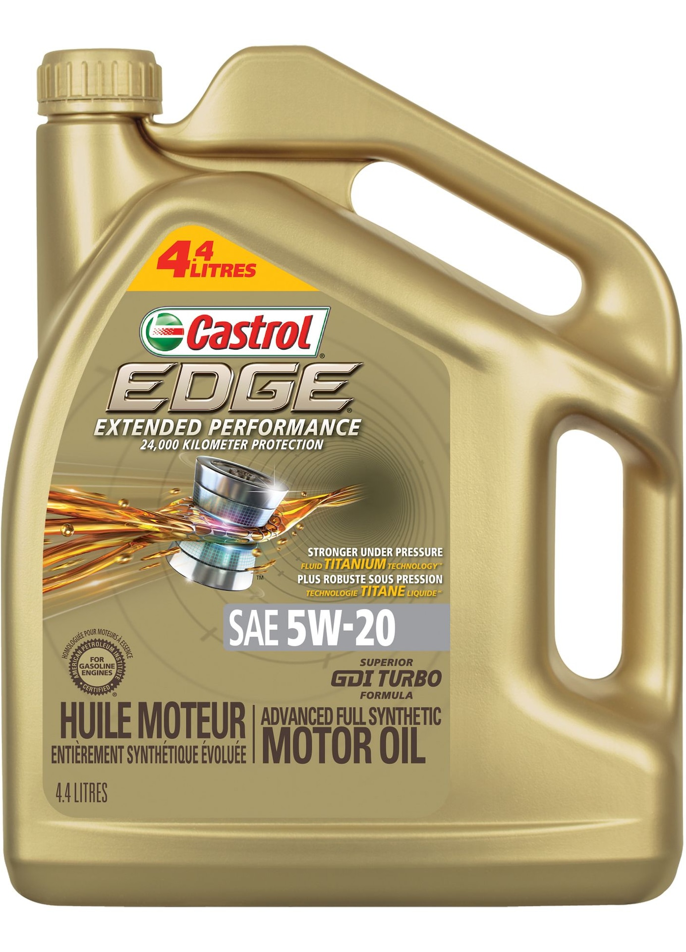 Castrol EDGE Extended Performance 5W20 Synthetic Engine/Motor Oil, 4.4 ...