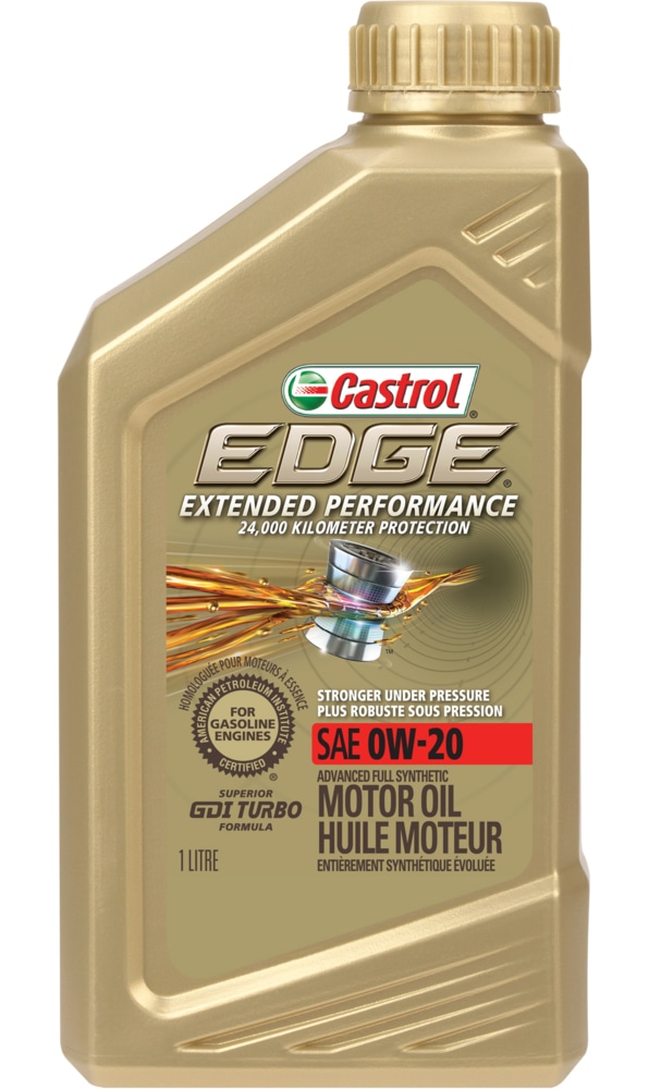 Castrol EDGE Extended Performance 0W20 Synthetic Engine/Motor Oil, 1-L ...