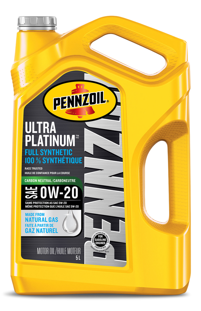 Pennzoil Ultra Platinum 0W20 Synthetic Engine/Motor Oil, 5-L | Canadian ...