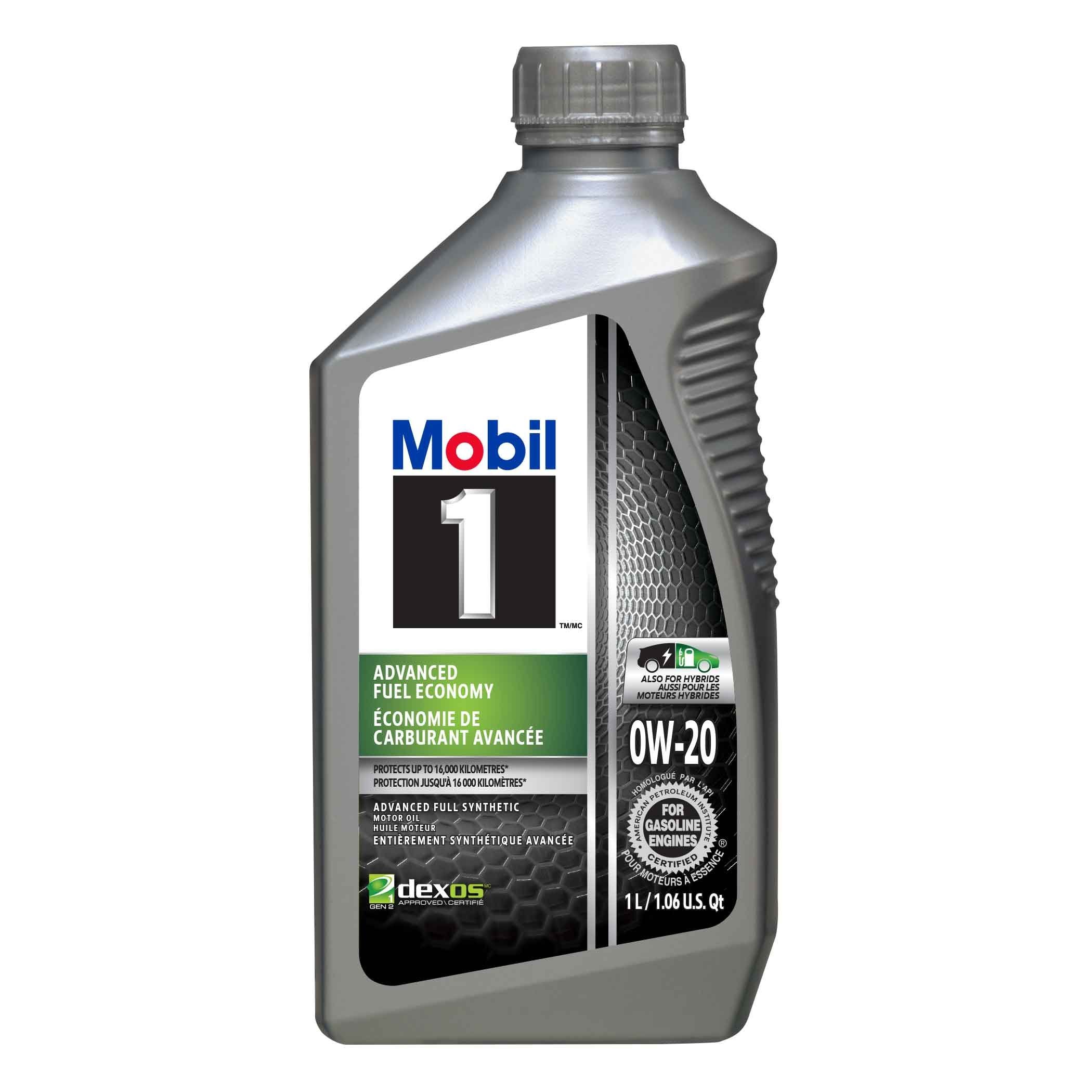 Mobil 1 Advanced Fuel Economy 0W20 Synthetic Engine Motor Oil 1 L Canadian Tire