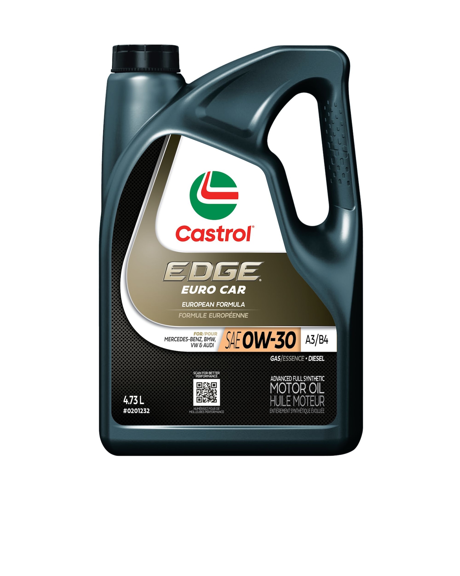 Castrol EDGE Euro A3/B4 Advanced 0W30 Full Synthetic Engine/Motor Oil ...