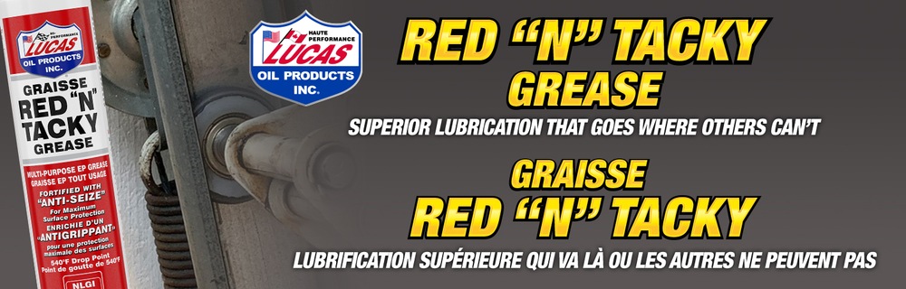 Lucas Oil Red "N" Tacky Grease Cartridge Multi-Purpose EP Grease, 14-oz ...