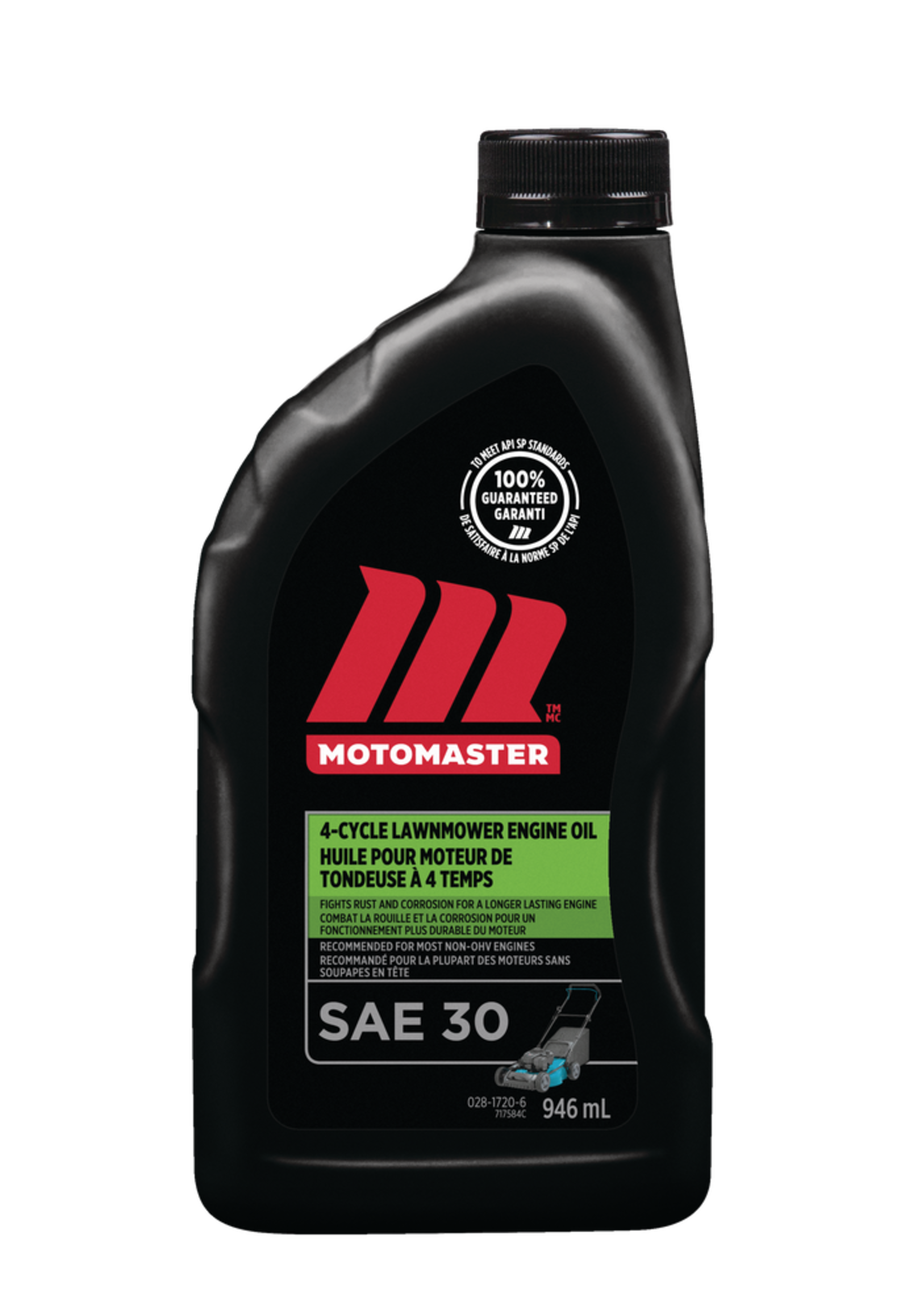 Huile pour tondeuse 4 temps MotoMaster SAE 30, 946 mL | Canadian Tire