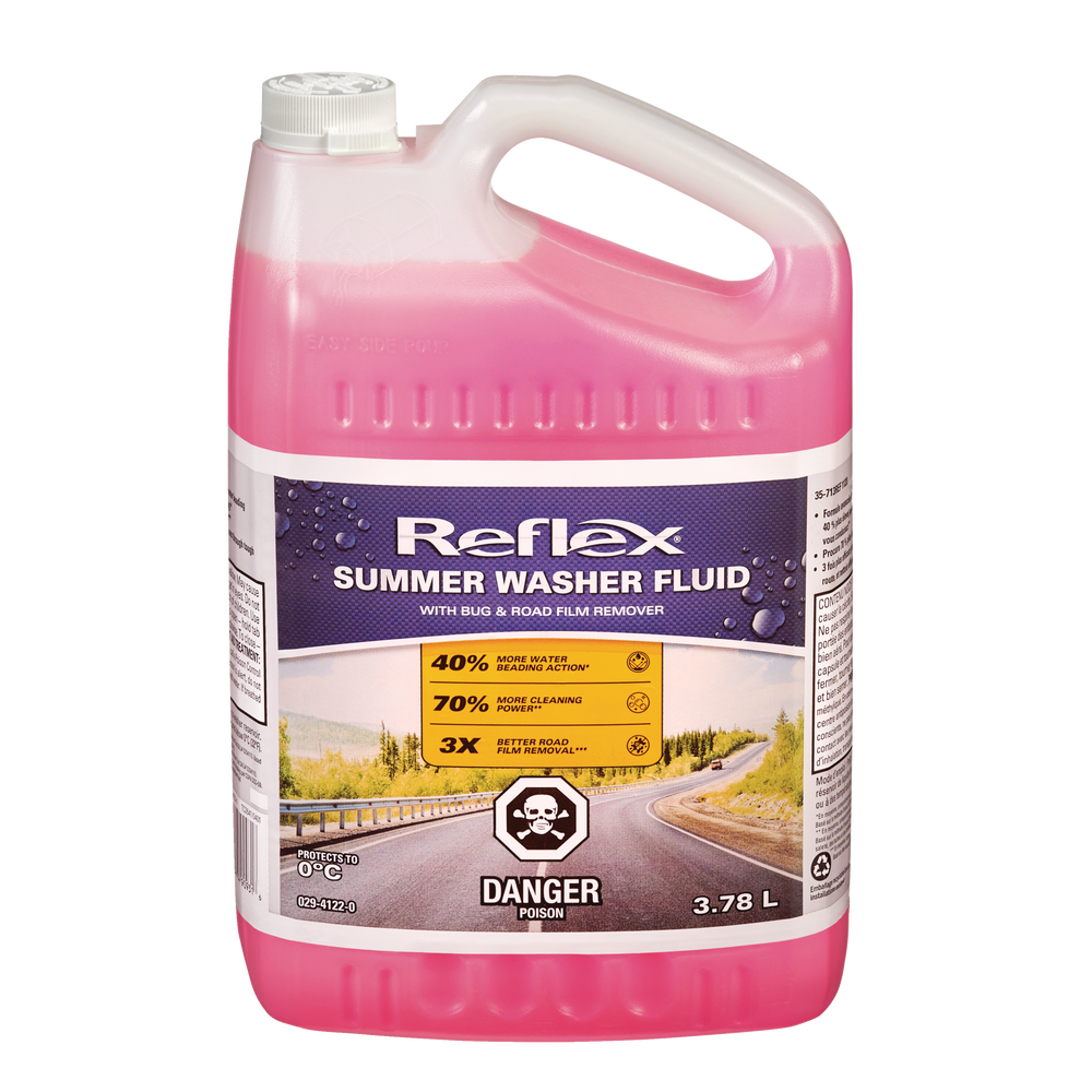 Reflex Summer Windshield Washer Fluid , 3.78 L | Canadian Tire