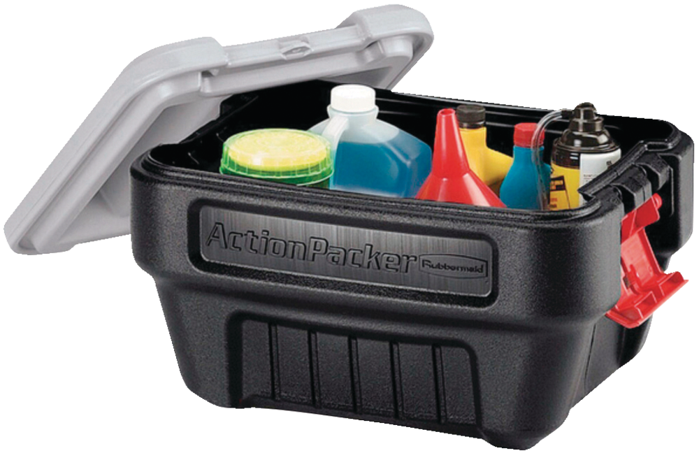 Rubbermaid Action Packer Plastic Lockable Storage Container, Stackable ...