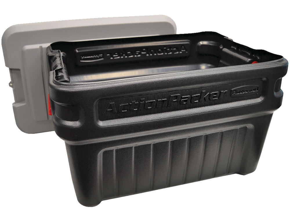 Rubbermaid Action Packer Plastic Lockable Storage Container, Stackable ...
