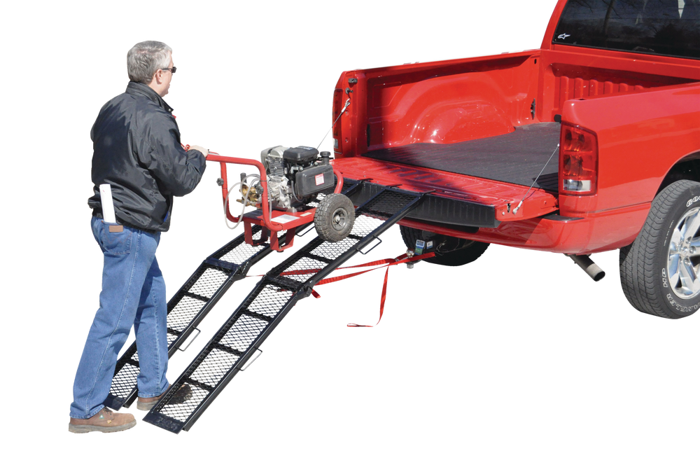 Prime 1 Power Sport Steel Mesh Center Folding Loading Ramp, 80 x 11-in ...