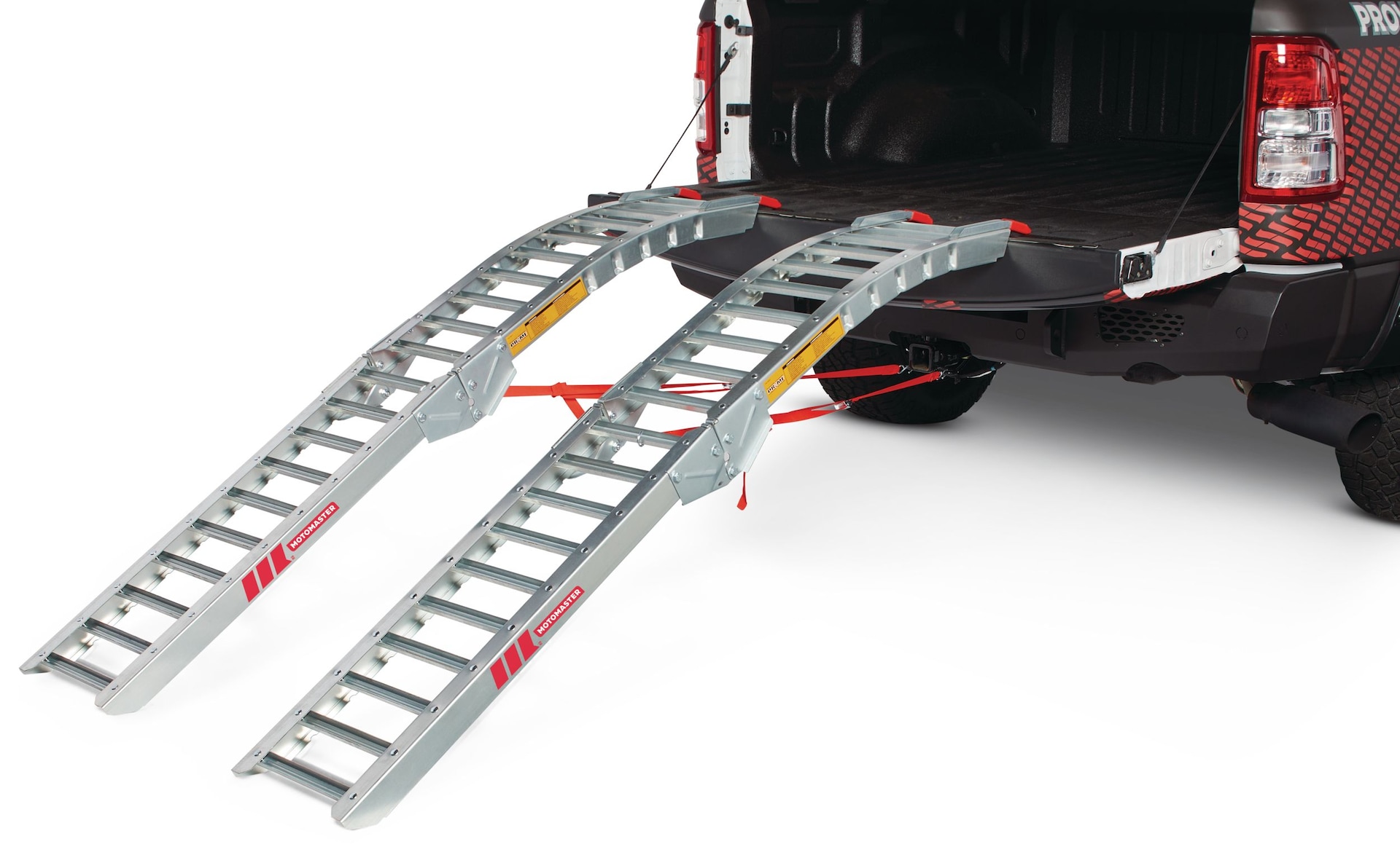 MotoMaster Steel Rung Folding Arched Loading Ramps Pair, Assembled ...