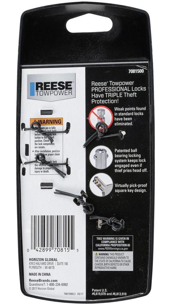 REESE Towpower Class V Professional Receiver Lock | Canadian Tire