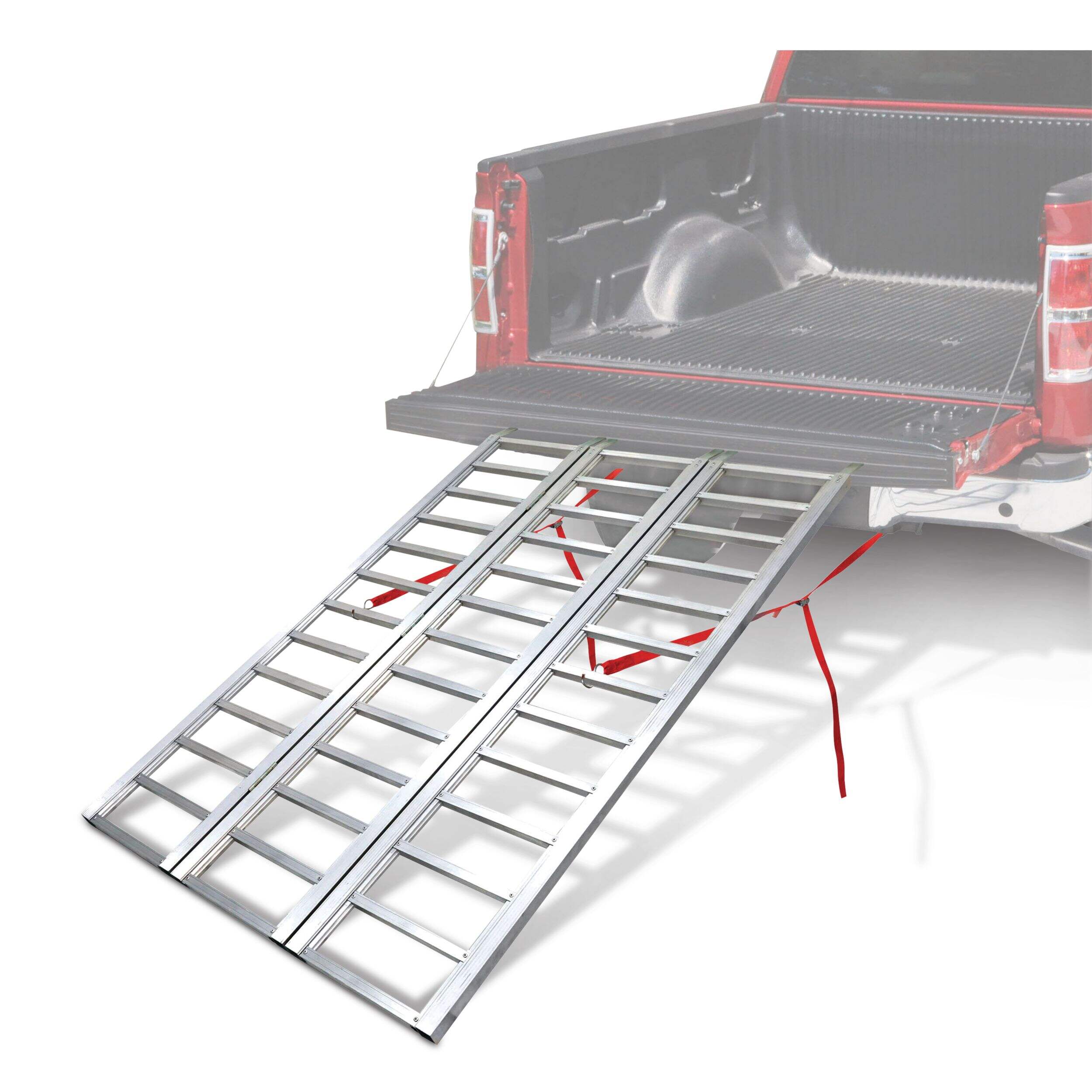 Aluminum Tri-Panel Loading Ramp w/ Adjustable Straps, 77 x 50-in, 1500 ...