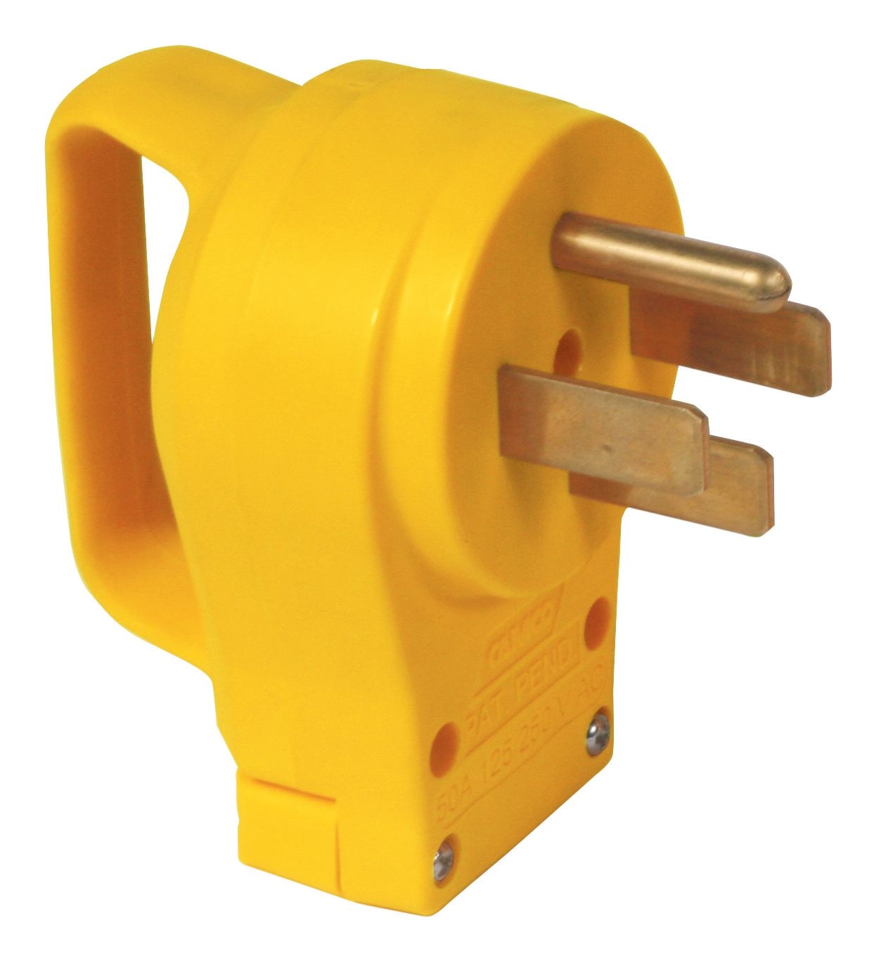 CAMCO 55252 50-Amp 125-250V/12500W Power Grip Replacement Male Plug ...