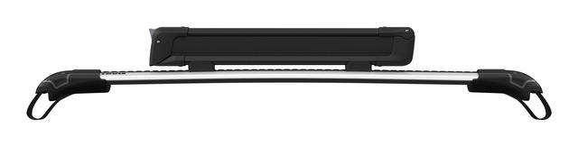 Thule SnowPack Stainless Steel Roof Top Mount Ski/Snowboard Rack, Large ...