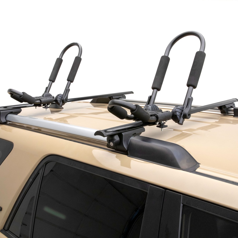 CURT 18320 Aluminum Universal Roof Top Mount Kayak Rack, Adjustable w ...