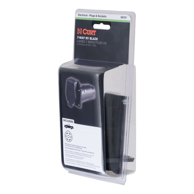 CURT 58151 7-Way Vehicle Connector Plug & Socket | Canadian Tire