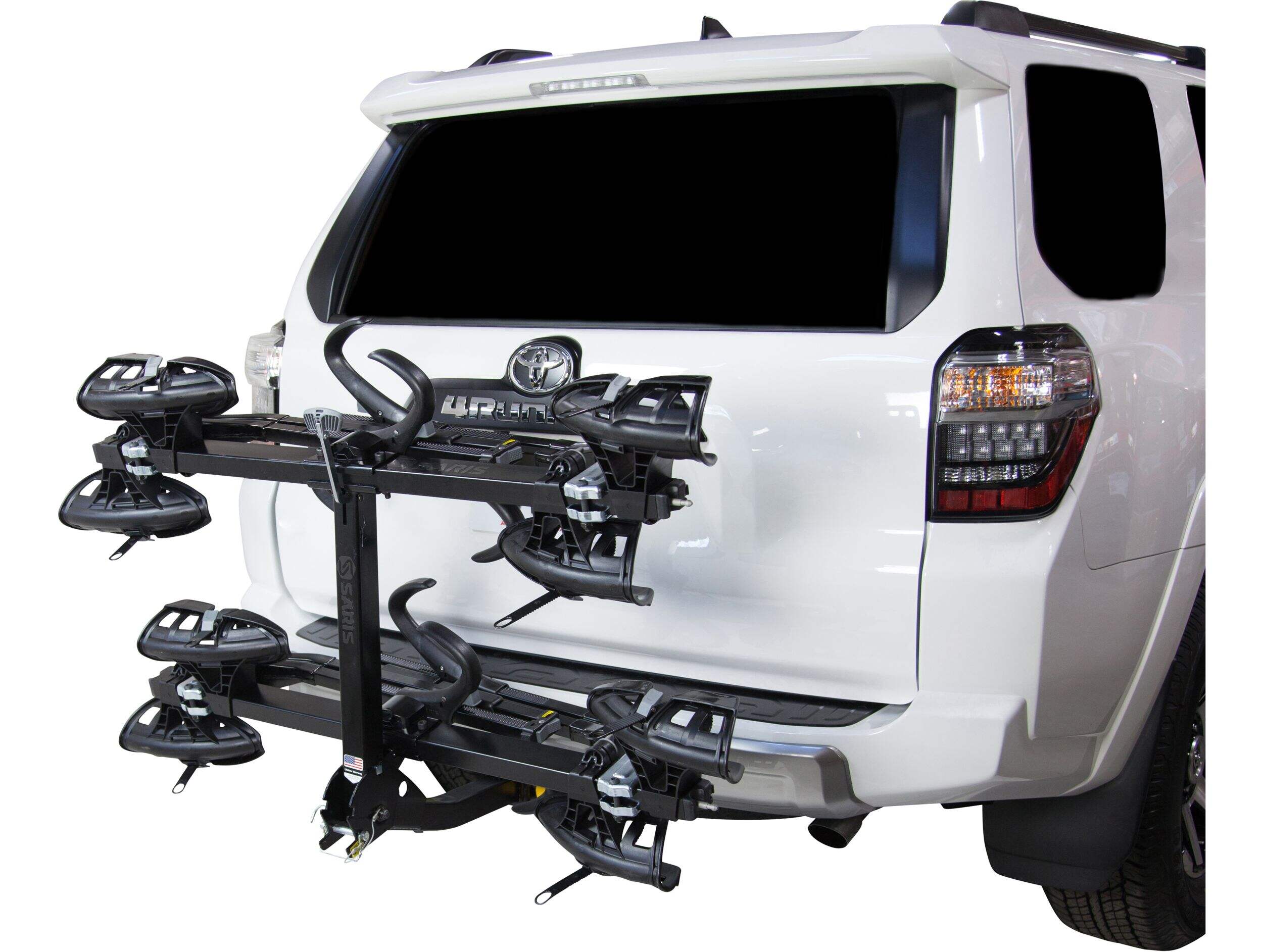 Saris SuperClamp EX 4-Bike Locking Hitch Mounted Bike Rack, Fits 2-in ...