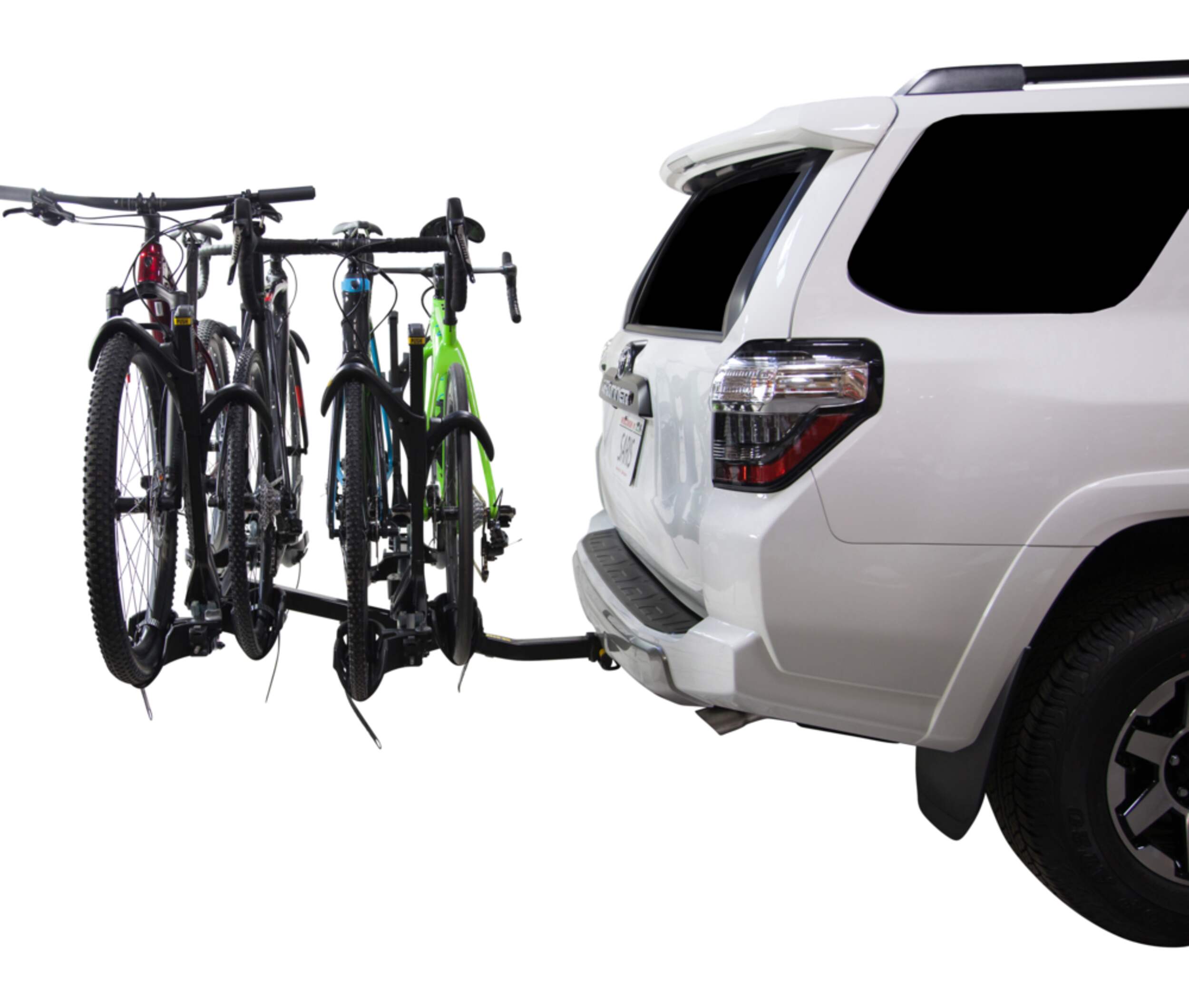 Saris SuperClamp EX 4-Bike Locking Hitch Mounted Bike Rack, Fits 2-in ...
