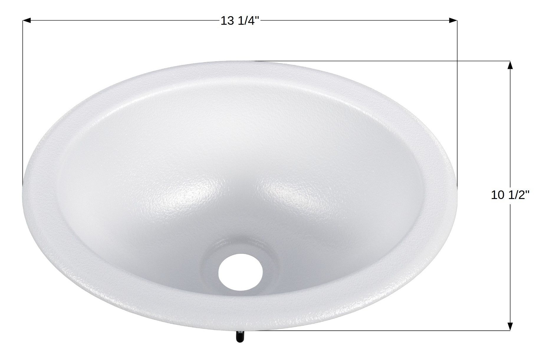Icon 15919 RV Sink, SO1013, Oval, 10-in x 13-in, Polar White | Canadian ...