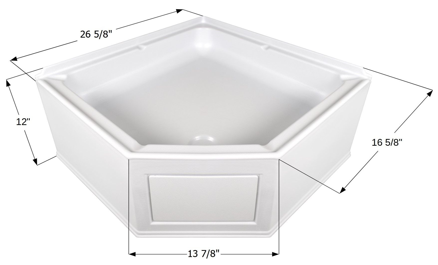 Icon 15231 Shower Pan, NSB2727-PW, Assembly | Canadian Tire