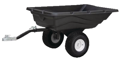 MotoMaster Poly Bed Utility Trailer Cart with Steel Frame, Black, 1100 ...