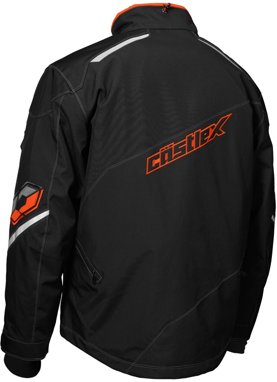 Castle X Thrust G2 Men's Snowmobile Winter Jacket, Black/Orange ...