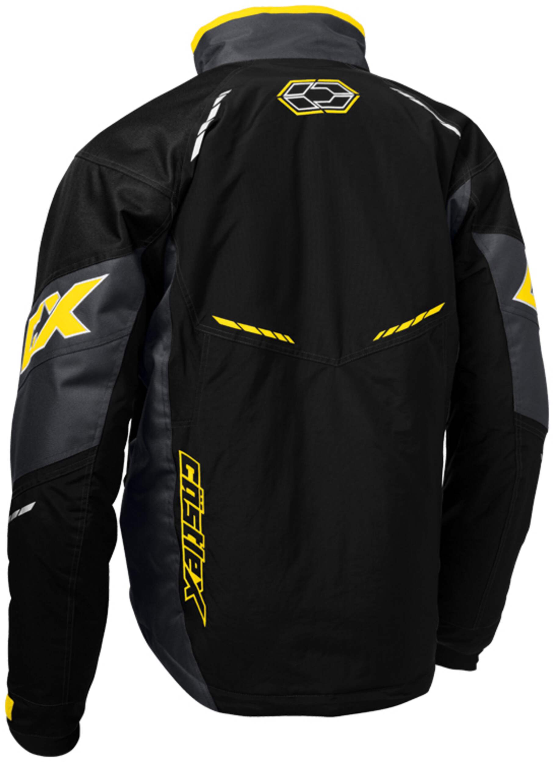 Castle X Blade G4 Snowmobile Jacket, Black/ Charcoal/ Yellow | Canadian ...