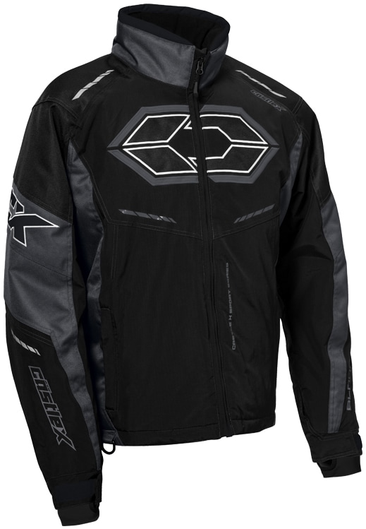 Castle Blade G4 Men's Snowmobile Winter Jacket, Black/ Charcoal ...