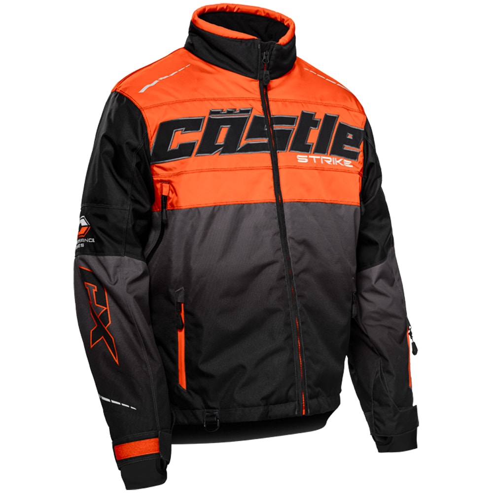 Castle X Strike-G3 Men's Snow Jacket, Orange/Black | Canadian Tire